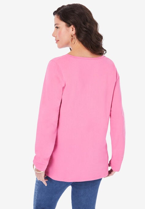 Long Sleeve V Neck Ultimate Tee Roamans