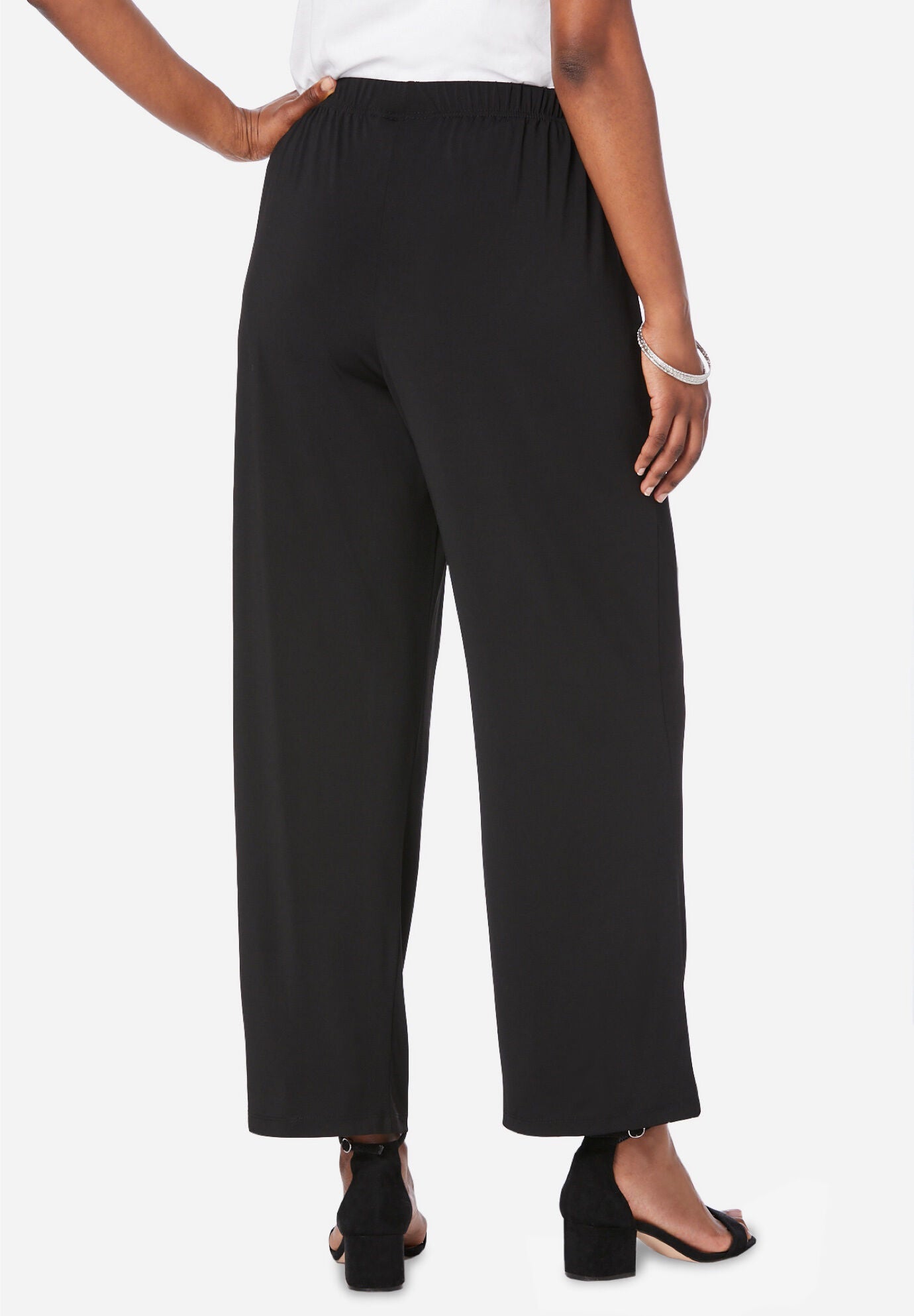 Ultrasmooth® Fabric Wide-Leg Pant | Roaman's
