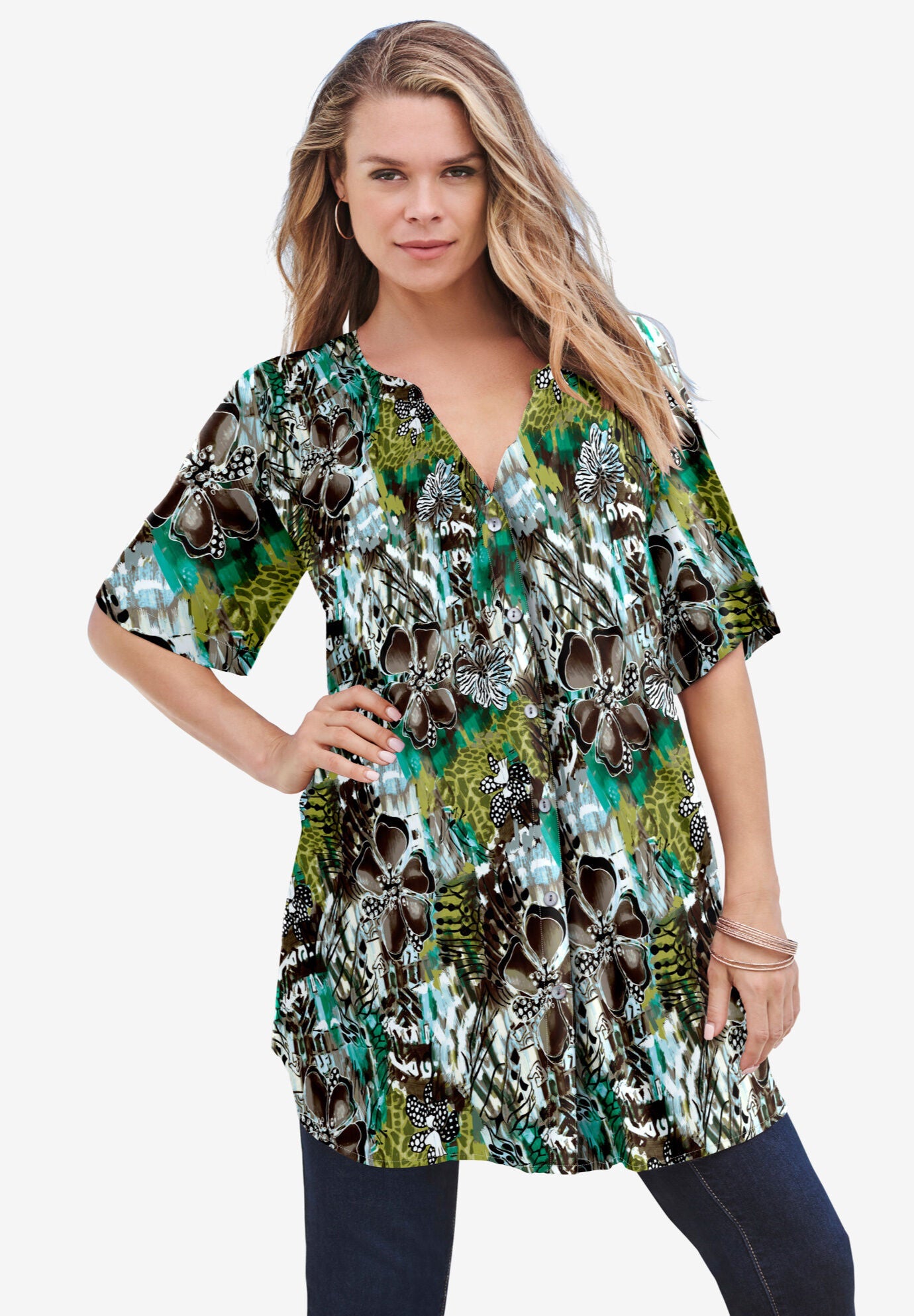 Clearance Plus Size Tops, Sweaters & Cardigans | Roaman's