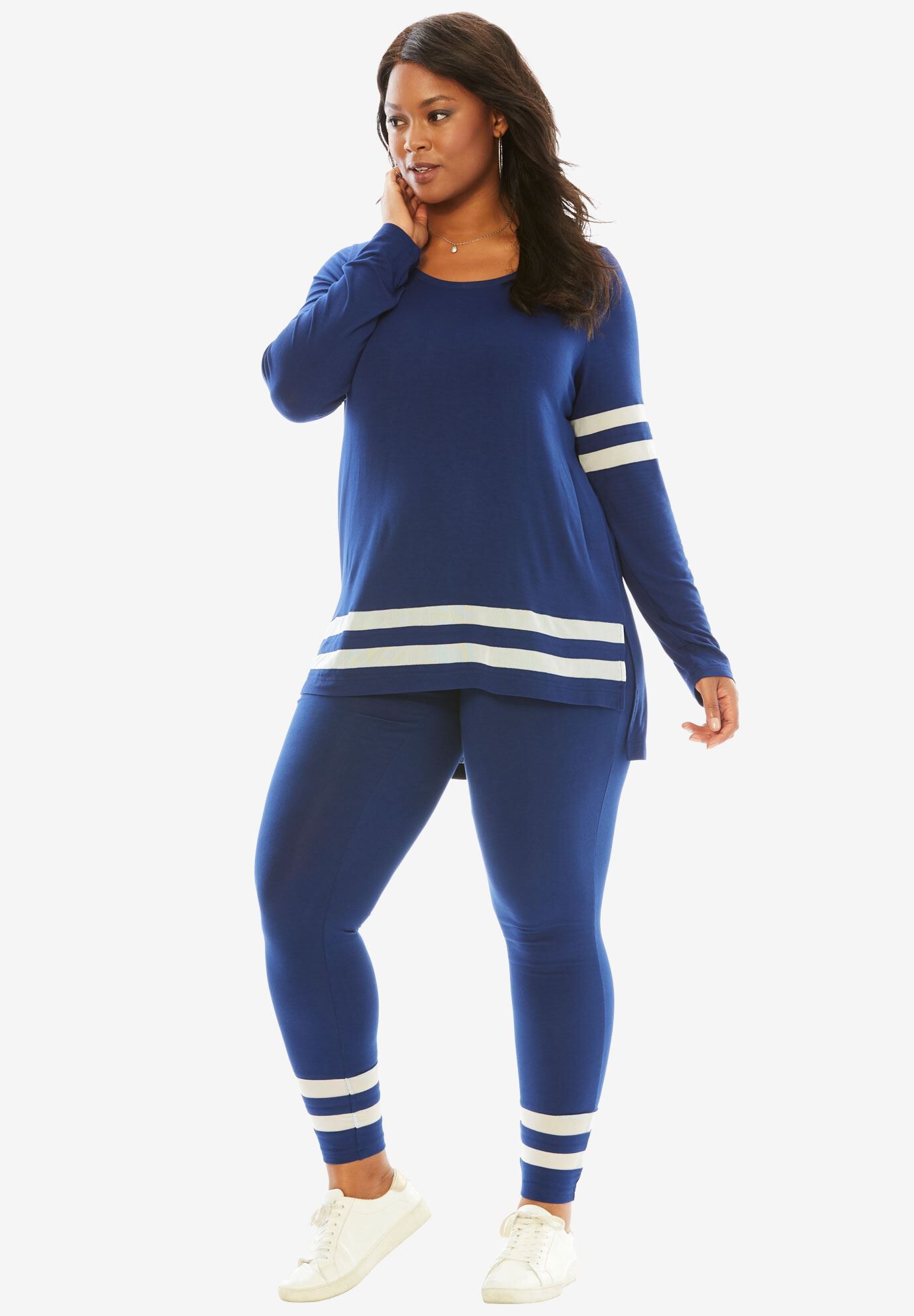 Mesh Colorblock Lounge Set | Roaman's