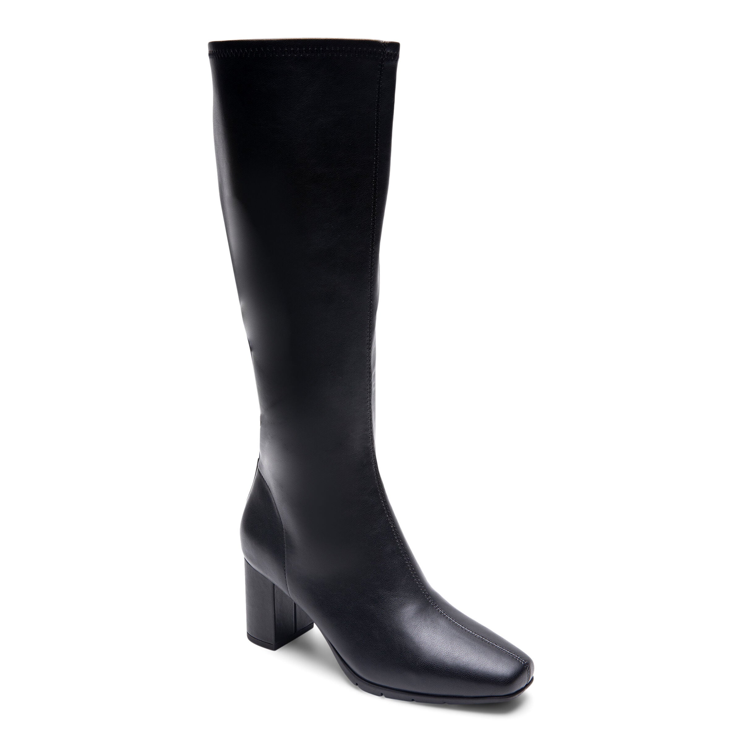 Micah Block Heel Tall Wide Calf Boot | Roaman's