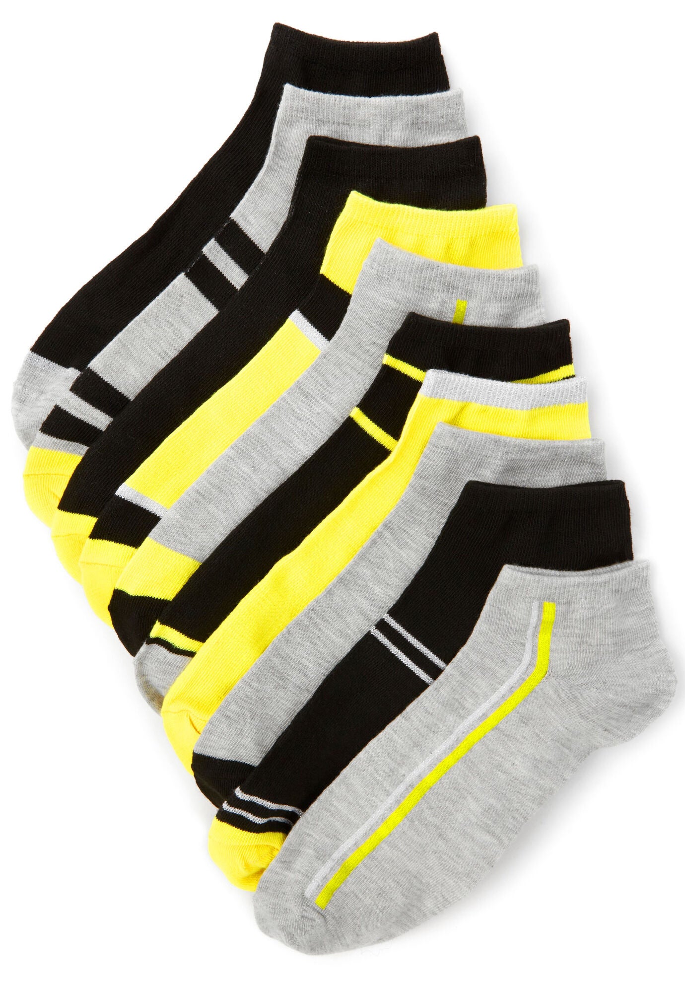 Fashionable 10-Pack Metallic Ankle Socks | Roaman's