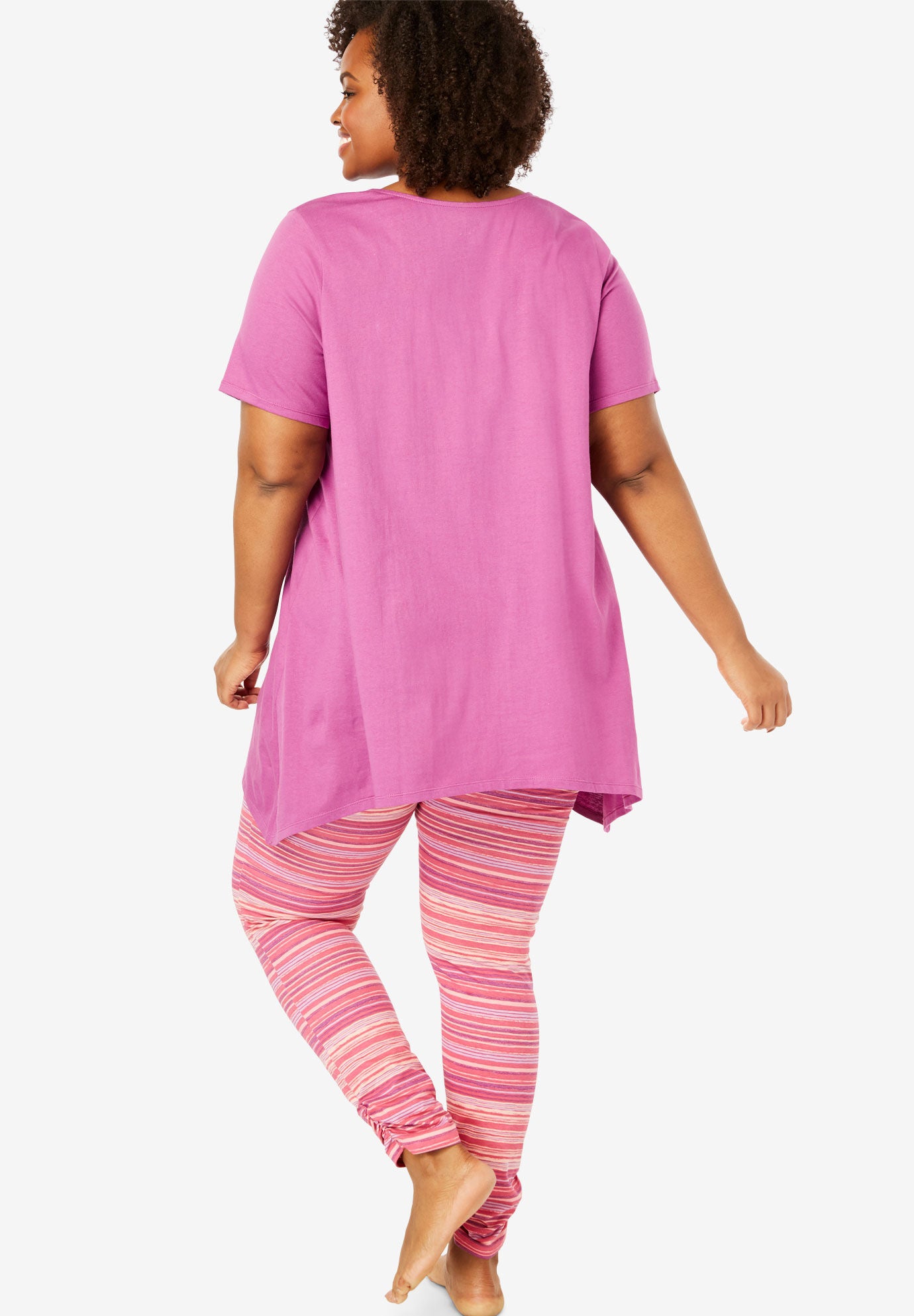 Fashionable Lace Tunic & Legging PJ Set by Dreams & Co.® | Roaman's