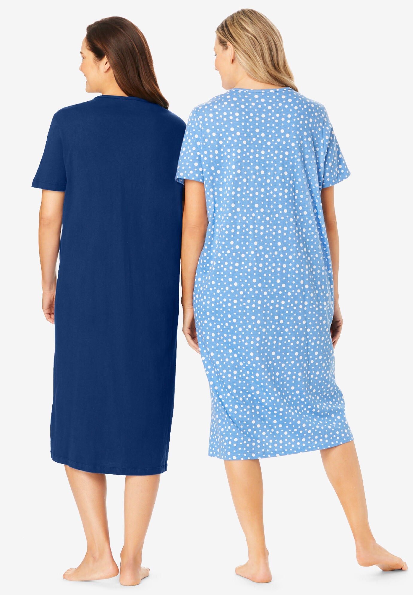 2-Pack Long Sleepshirts | Roaman's