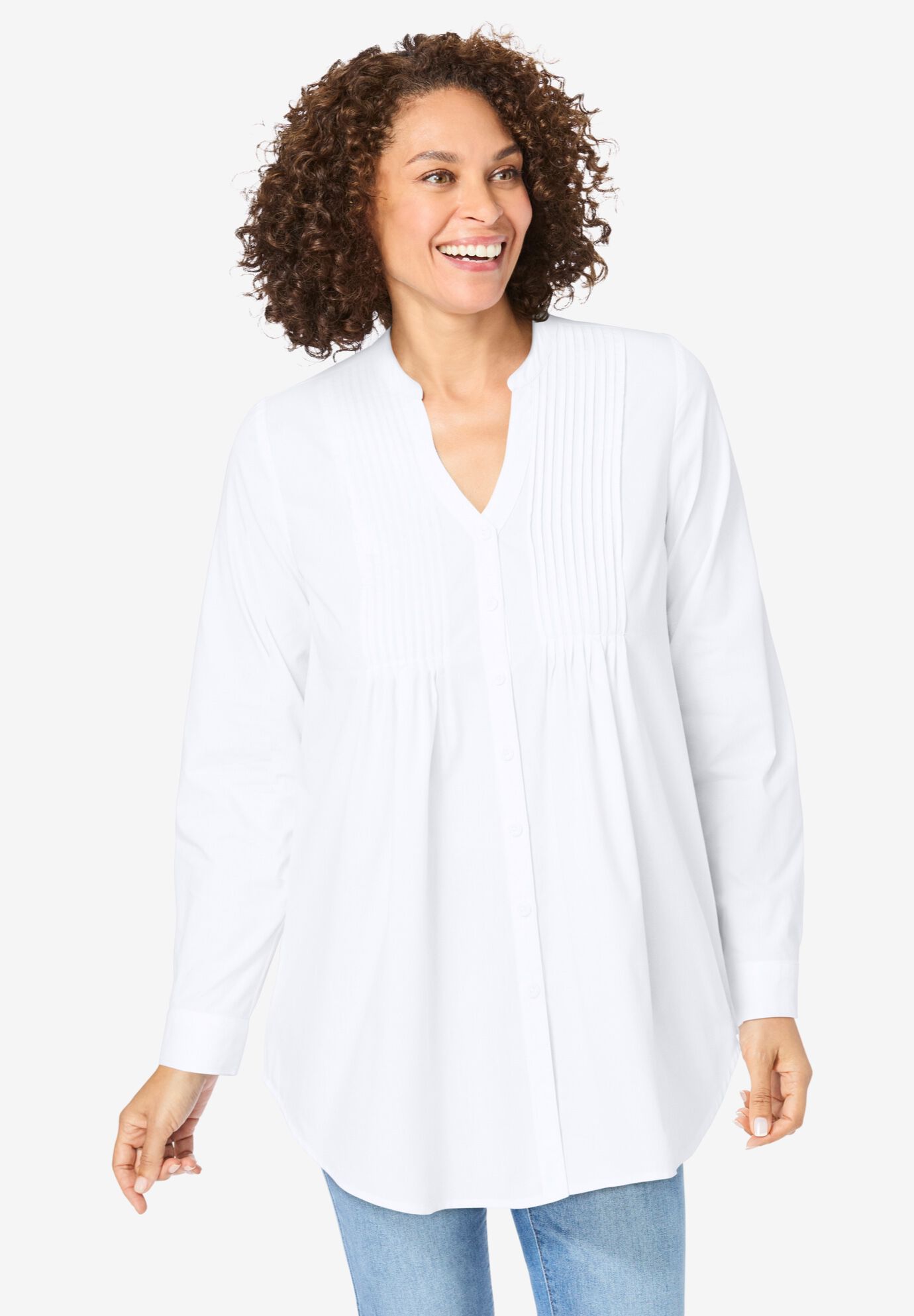 Perfect Pintuck Tunic | Roaman's