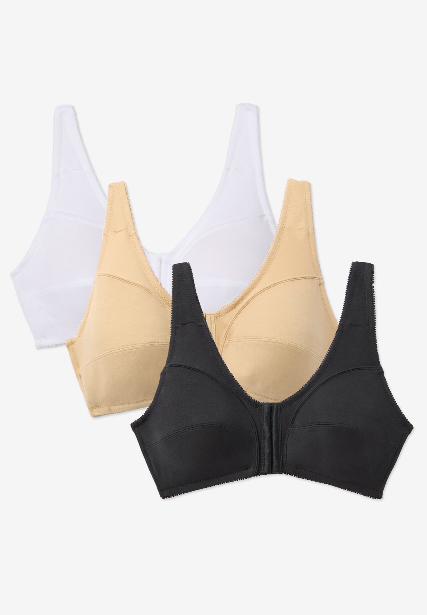 Hook Front Fastening Plus Size Bras | Roaman's