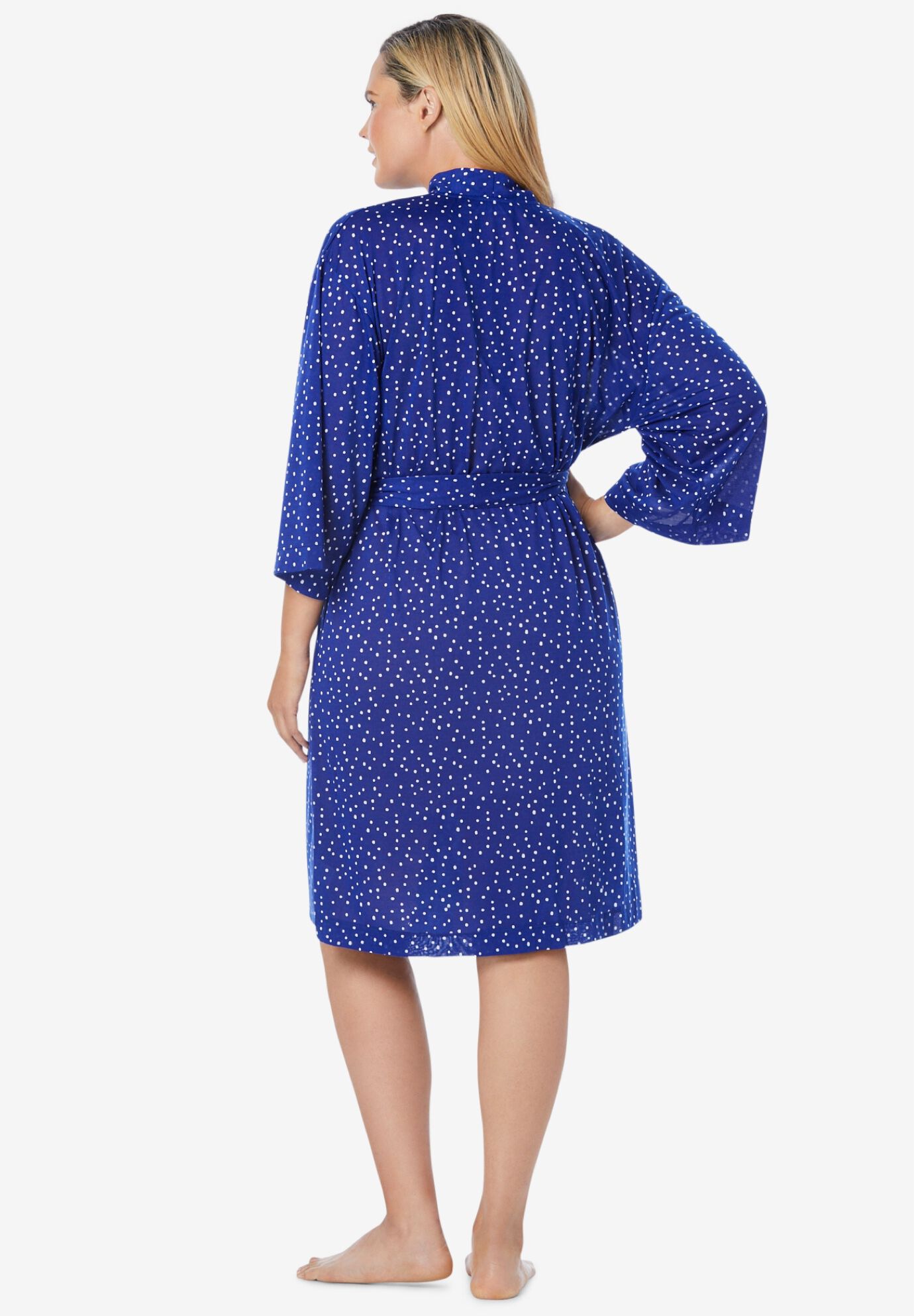 Fashionable Cooling Robe, Black Pansy | Roaman's