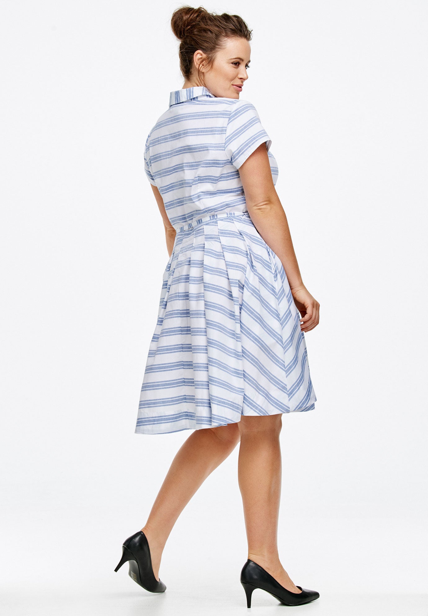 Fashionable Sandy Shirtwaist Dress, Poppy Red Floral | Roaman's