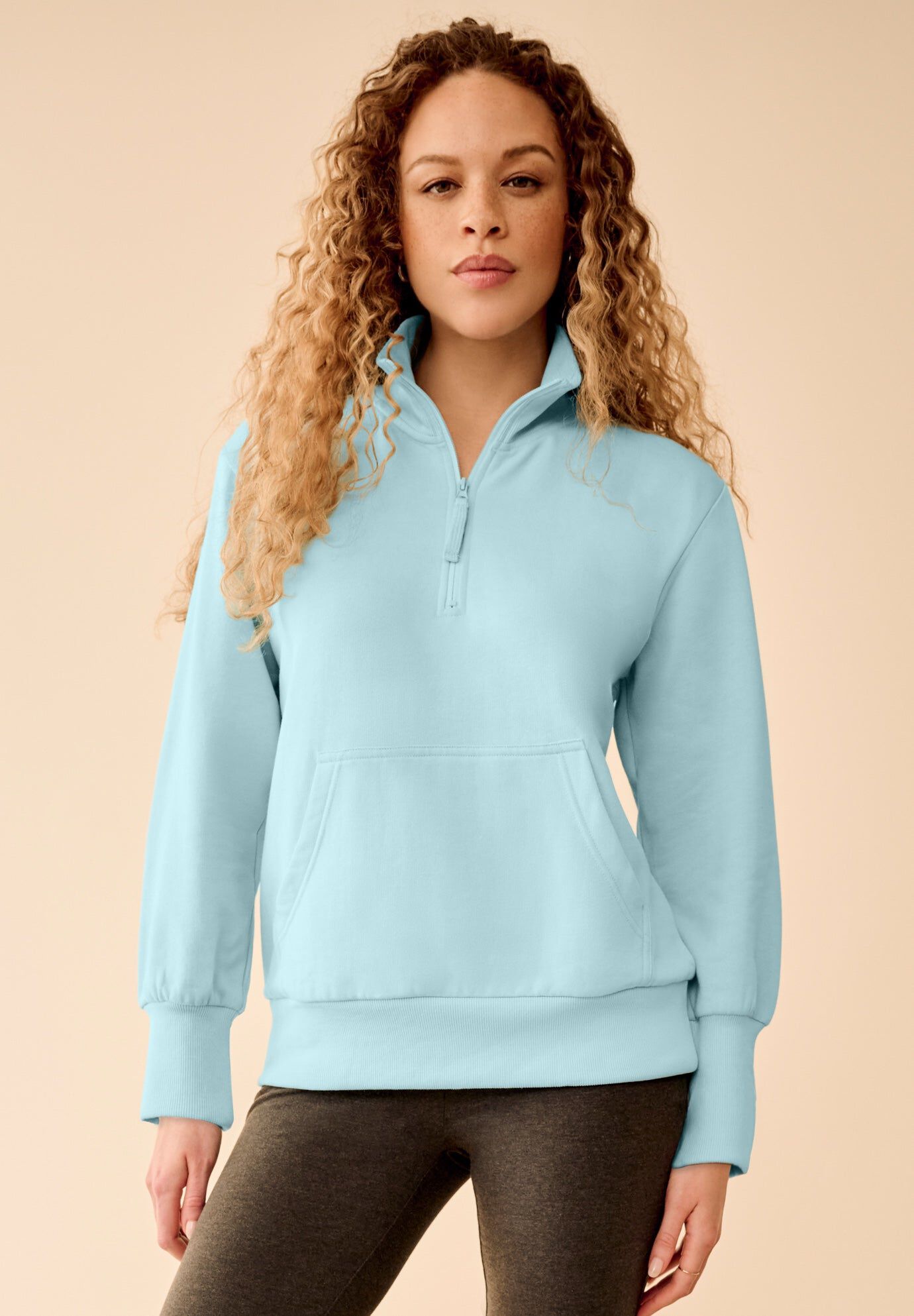 ¼ Zip Collar Fleece Sweatshirt | Roaman's