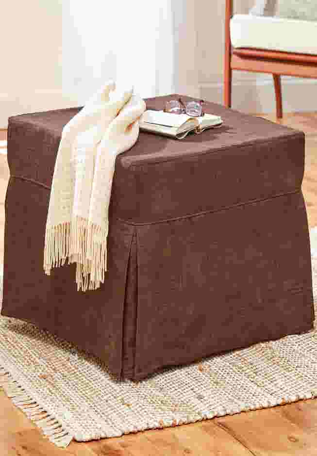 Stylish 350 lbs. Weight Capacity Sleeper Ottoman, Brown | Roaman's