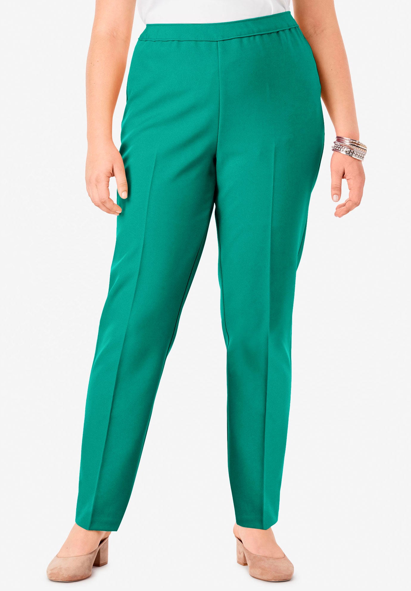 Bend Over® Classic Pant Plus Size Pants Roamans