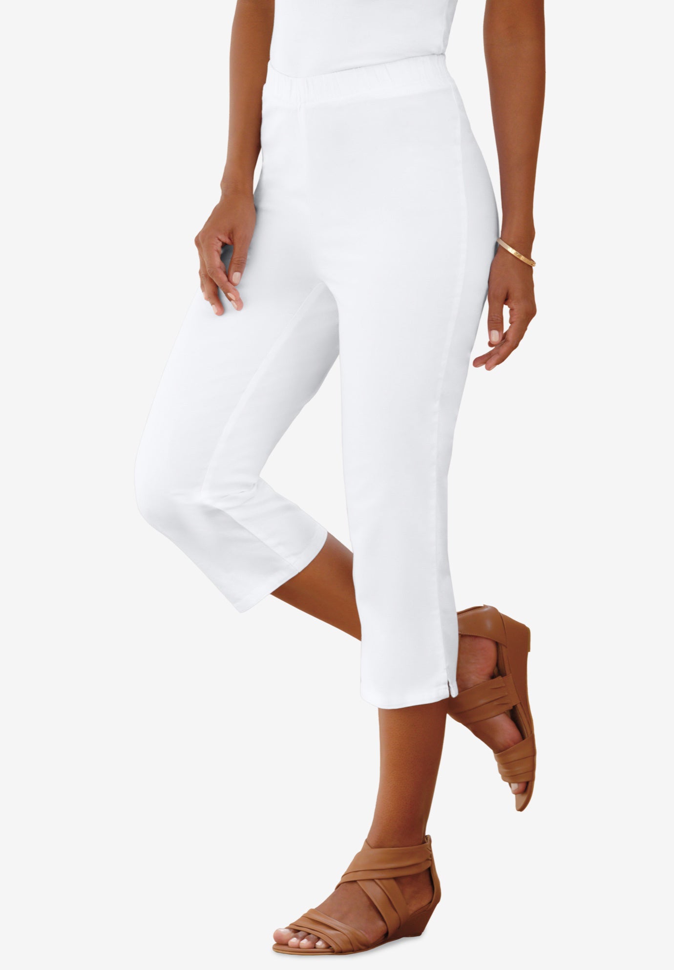 Pull On Stretch Capri Jean Roamans