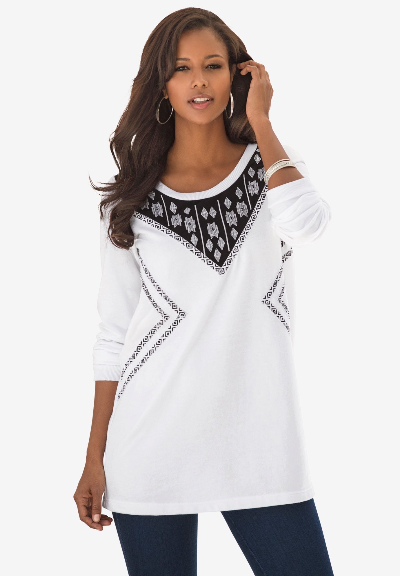 Embroidered Tunic | Roaman's