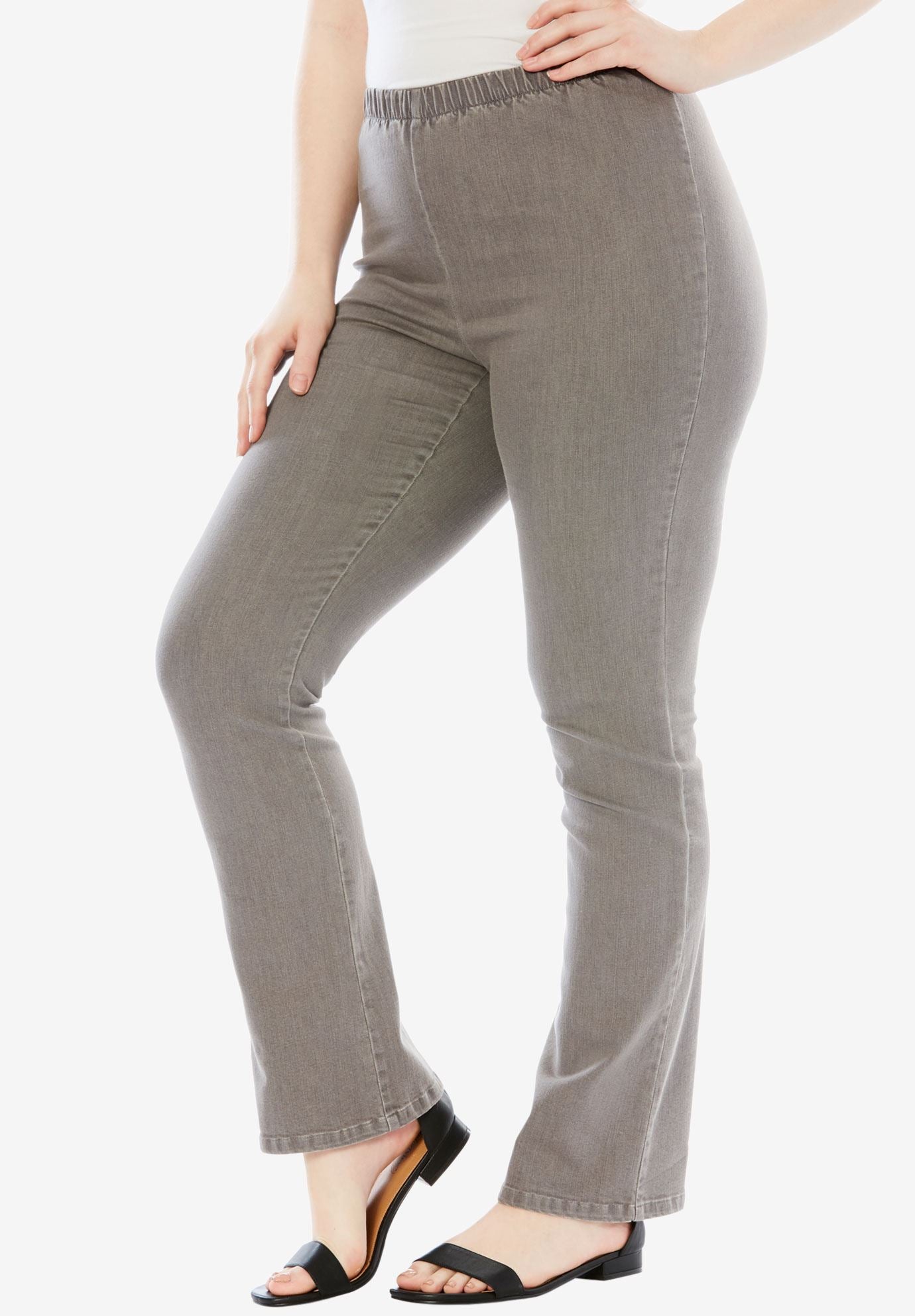 Stretch Bootcut Legging By Denim 24 7® Plus Size Jeans And Pants