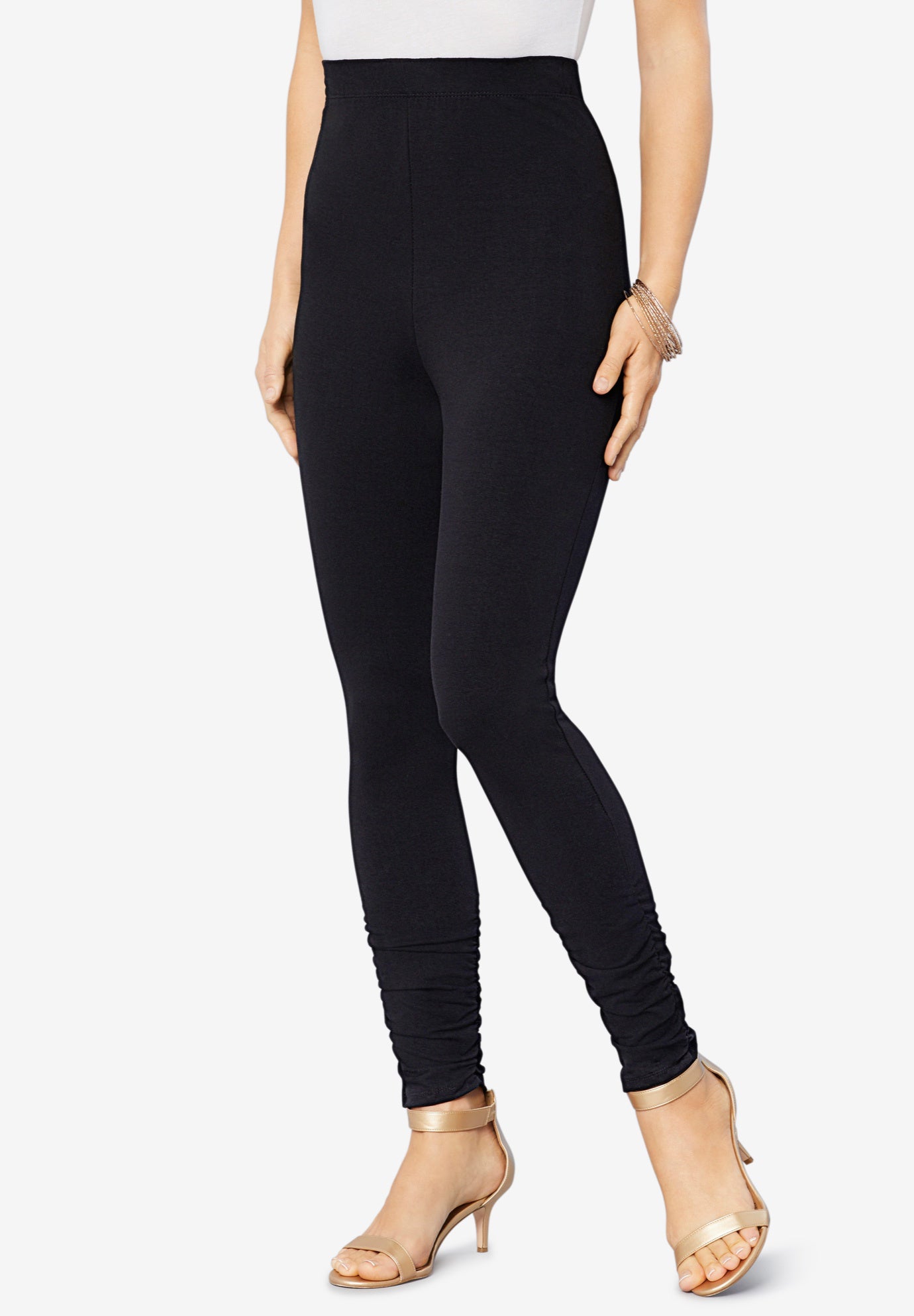 Ruched Legging| Plus Size Leggings | Roaman's