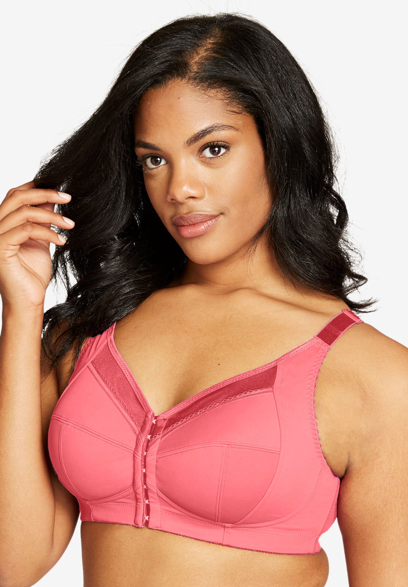 Front Hook Wireless Posture Bra By Comfort Choice® Plus Size Lingerie