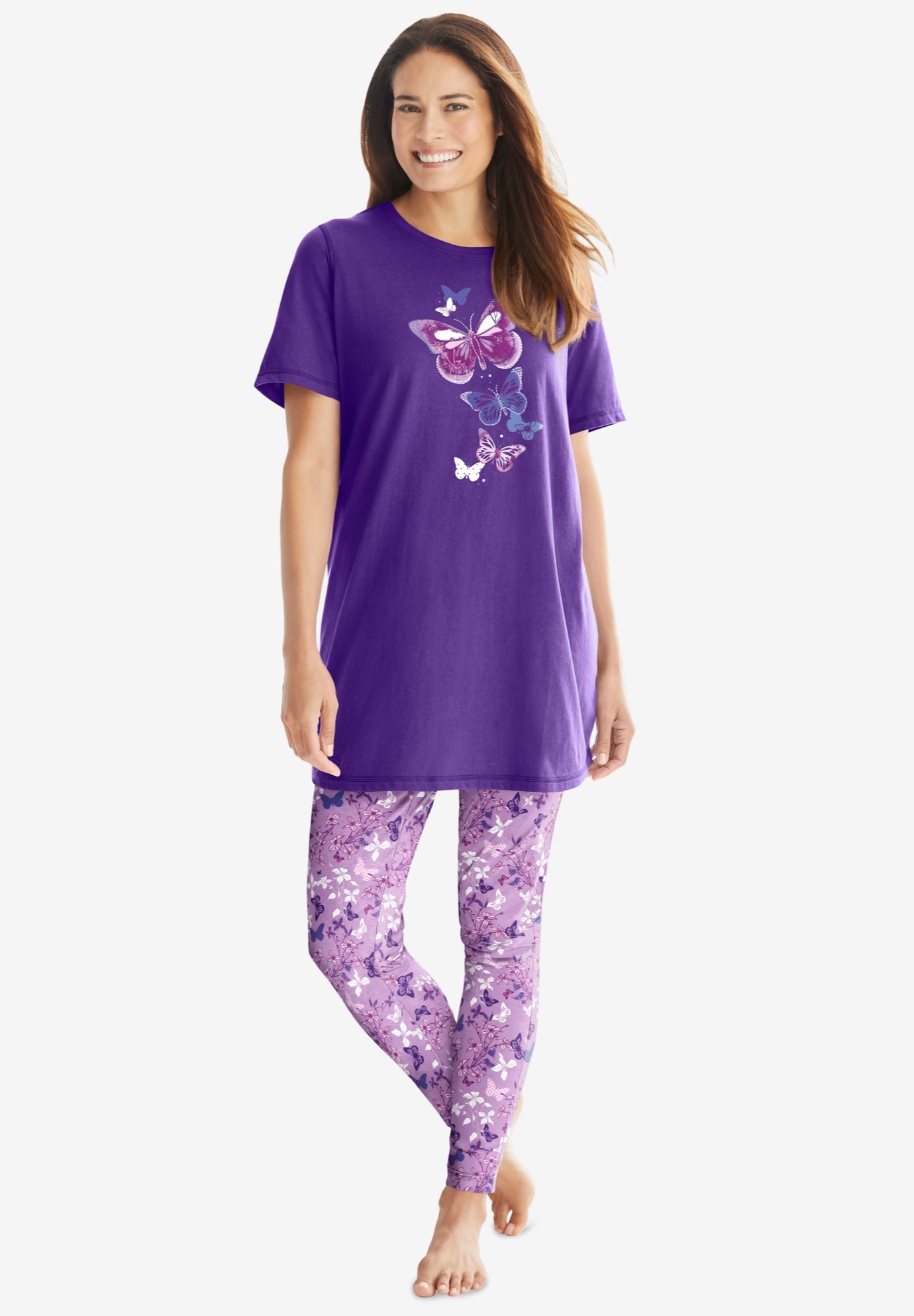 Graphic Tunic PJ Set | Roaman's